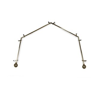 Decorative Skyler 13 By 16in Diameter 4Sided Bay Window Curtain Rod ...
