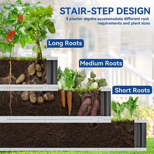 3 Tiers Stackable Raised Garden Bed - Bed Bath & Beyond - 40152019
