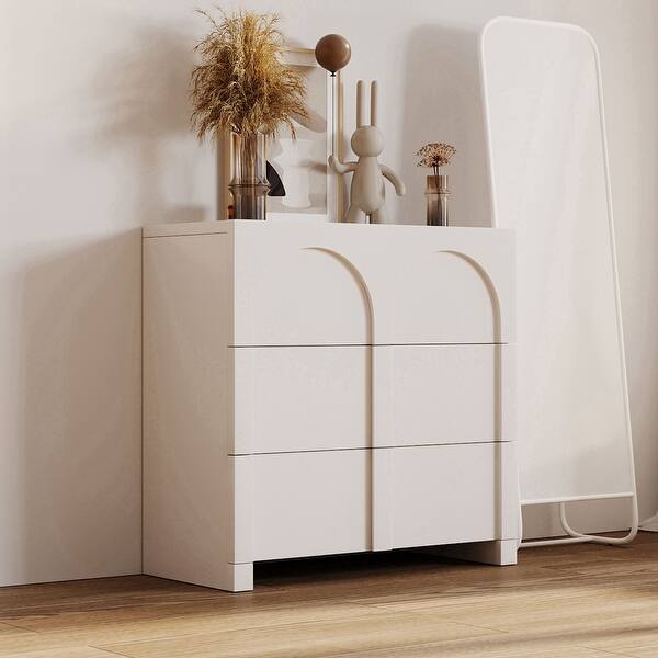 Rubber Wood Structure Three-Drawer Chest - Bed Bath & Beyond - 37841248