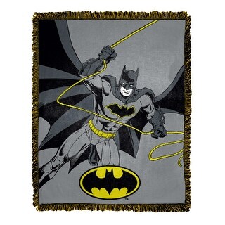 DC Batman Grey Gotham Jacquard Throw Blanket - Bed Bath & Beyond - 38378275