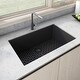Ruvati RVG2027 epiGranite 26-3/8" Undermount Single Basin Granite - Bed ...