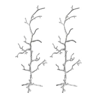 Decorative Tree Jewelry Racks - 22" - Silver - 2ct - Bed Bath & Beyond ...