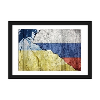 iCanvas "Russia and Ukraine divided by war" by Alessandro Della Torre ...