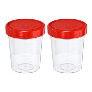 120mL Sample Cups 2Pcs Sample Containers Leak Proof Screw Cap for Lab ...