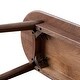 Natural Oak Wood Dining Bench Bed Bench for Dining Room - Bed Bath ...