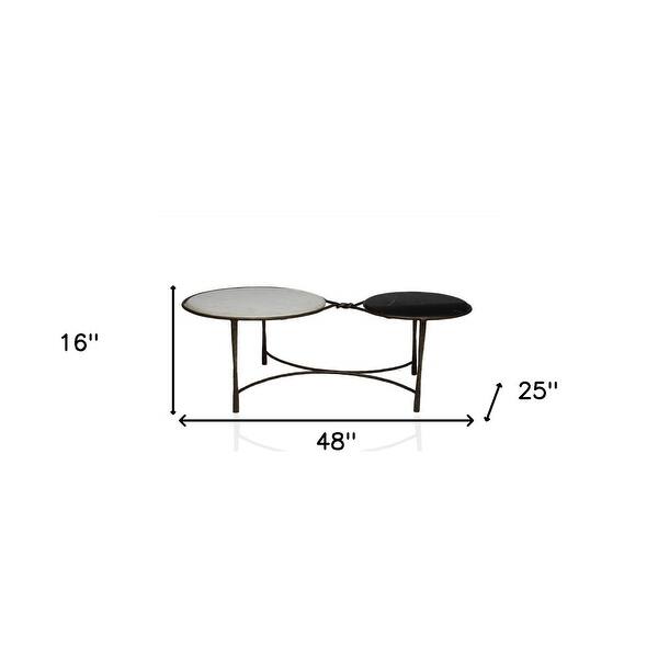 Mid Century Dual Rim Coffee Table - Bed Bath & Beyond - 39672863