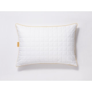 Simmons Microfiber Box Quilted Prime Feather Pillow - White - Bed Bath ...
