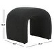 SAFAVIEH Kibo Curved Waterfall Velvet Ottoman - Bed Bath & Beyond ...