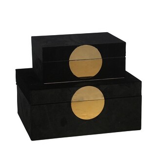 Set Velveteen Jewelry Boxes Wooden Decorative Storage Boxes for ...