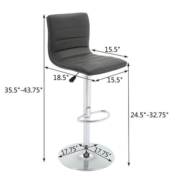 Brage Living Nomad Height Adjustable Counter & Barstool Set (Set of 2 ...