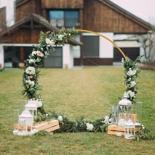 Round Backdrop Stand for Wedding Birthday Party Decoration - Bed Bath ...