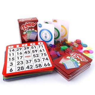 GSE™ Complete Bingo Game Set with 50 Bingo Cards, 500 Bingo Chips ...