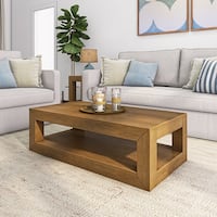 Plank and Beam Modern Rectangular Coffee Table - 48" x 24" - On Sale ...