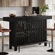 63" Home Bar Unit, Modern 2-Tier Bar Table with Footrest - Bed Bath ...
