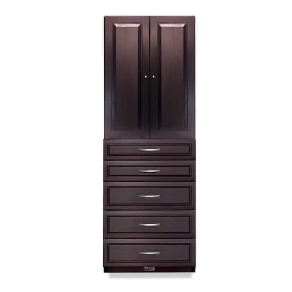 John Louis Home 16in. Deep Solid Wood 5-Drawer/Raised Panel Doors ...