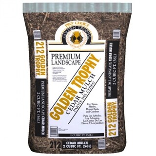 Ohio Mulch 212-85 Golden Trophy Premium Cedar Mulch, 2 Cu.ft. - Bed ...