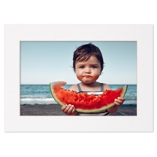 8x12 Mat for 12x16 Frame - Precut Mat Board Acid-Free White 8x12 Photo ...