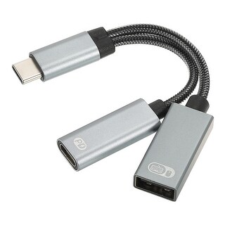 USB C to OTG USB Adapter and Type C 60W PD Fast Charging Cable 2 in 1 ...