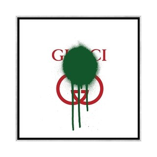 iCanvas "Gucci Luxury Paint Drip" by Antonio Brasko Framed - Bed Bath ...