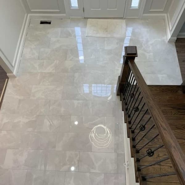 The Tile Life Geo Lust 12" x 24" Grey Polished Porcelain Tile Flooring ...