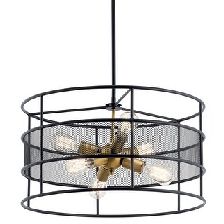 Kichler Piston 6 Light 22" Wide Drum Chandelier - Bed Bath & Beyond ...