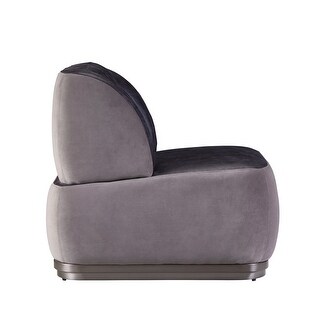 Slate Top Grain Leather Barrel Chair Velvet Accent Chairs for ...