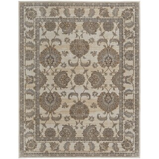 10' X 14' Tan Ivory And Brown Power Loom Area Rug - 3'6" - Bed Bath ...