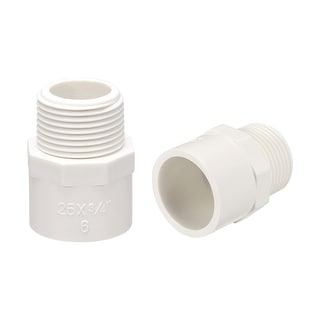 25mm Slip x G3/4 Male Thread PVC Pipe Fitting Adapter Connector 20Pcs ...