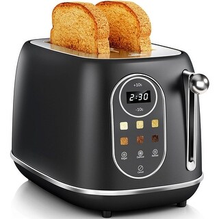Retro Toaster with Touchscreen, 2 Slice Toaster Extra Wide Slot ...