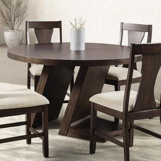 Furniture of America Yara Modern Espresso 54-inch Wood Round Dining ...