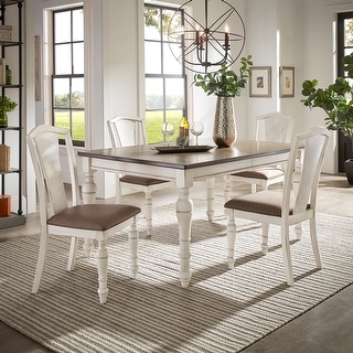 Elena Oak Extendable Counter Height Dining Set with X Back Chairs by ...