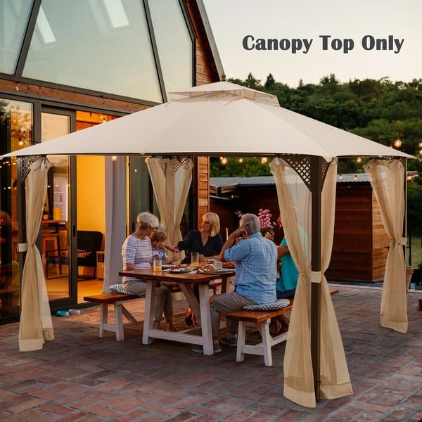 Patio Gazebo Replacement Top Cover 2-Tier Canopy CPAI-84 Outdoor - Bed ...