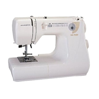 Janome Jem Gold 660 Compact Lightweight White Sewing Machine with 8 ...