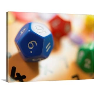 "Dice on math game" Canvas Wall Art - Bed Bath & Beyond - 16376622