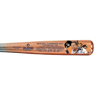 Miguel Cabrera Retirement & Career Stats Chrome Splash Bat - Bed Bath ...