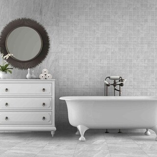 Houston 13x13 Grey Matte Porcelain Tile - Floor & Wall - Bed Bath ...