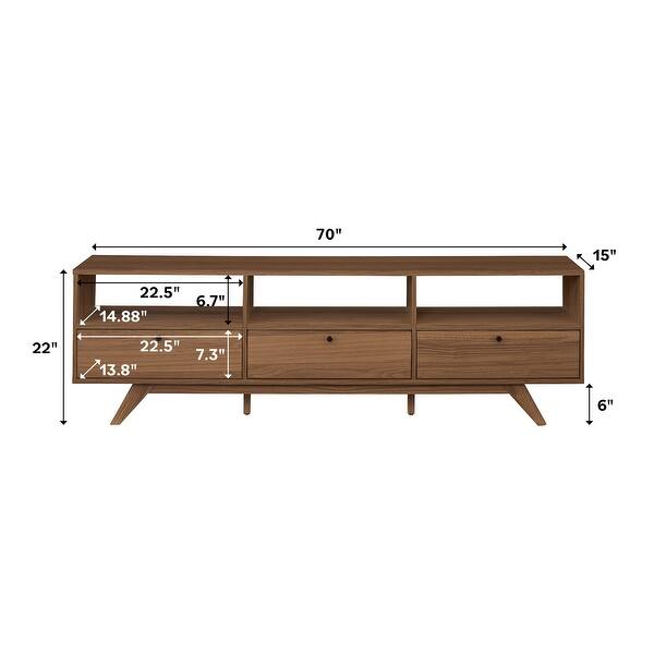 Middlebrook Designs Modern Drop-Down Drawer TV Stand - Bed Bath ...