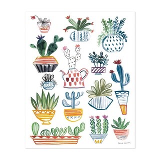 Funky Cacti I Summer Illustrations Bohemian Cactus Art Print/Poster ...