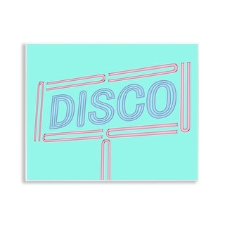Stupell Retro Disco Sign Wall Plaque Art Design By Sd Graphics Studio ...