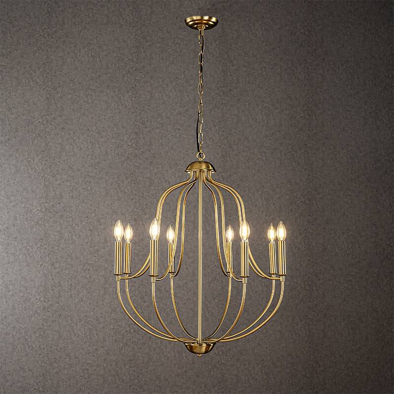 CraftHome 26'' 8-Light Modern Candelabra Chandelier For Living Room ...