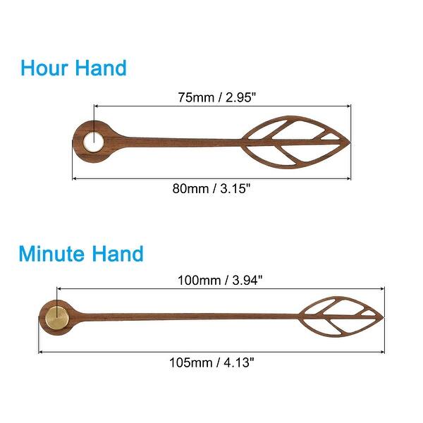 Clock Hands Kit, 3 Set Wooden Mechanism Clock Hand Parts for 10 Inch ...