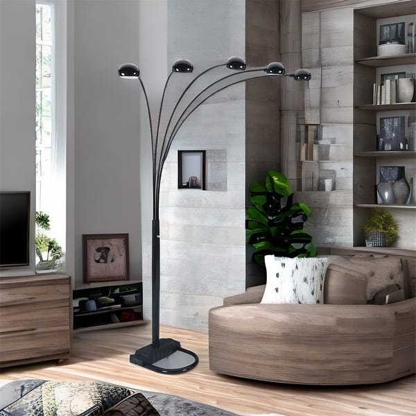 84"H 5-Lights Cap Style Floor Lamp - Bed Bath & Beyond - 38322600