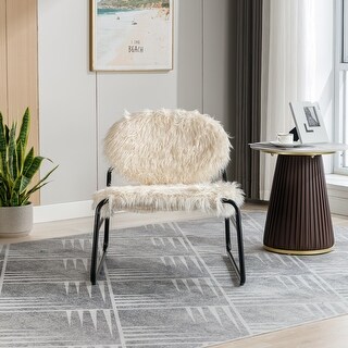 Modern Industrial Slant Armchair Accent Chair - Bed Bath & Beyond ...
