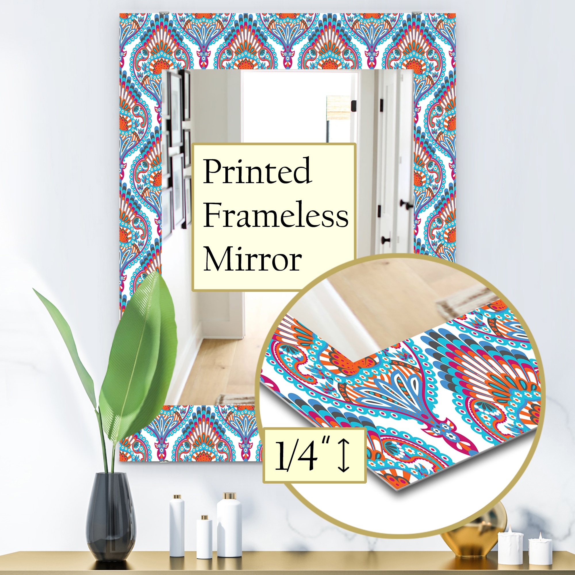 damask mirror