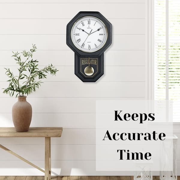 battery clock with pendulum