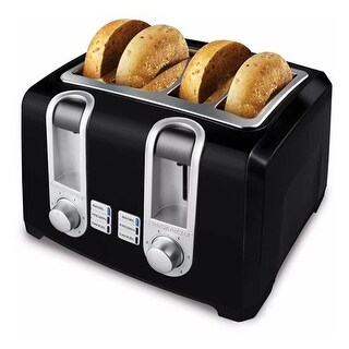 4-Slice Black Toaster - Bed Bath & Beyond - 39026596
