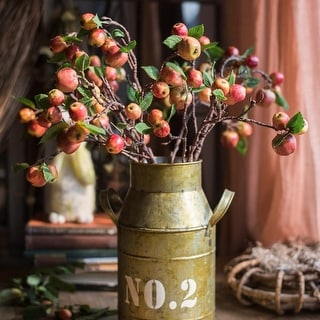 RusticReach Artificial Mini Apple Stems in Red 23" Tall - Bed Bath ...