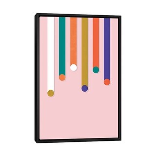 iCanvas "Colorful Dripping Shapes" by Show Me Mars Framed - Bed Bath ...