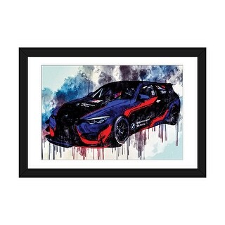 iCanvas "Bmw M4 Gt4 2021 Exterior Front View Tuning M4 Race Car" by ...