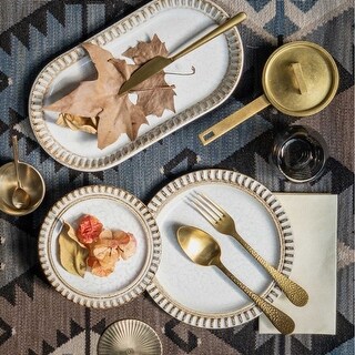 Mepra 5-piece Stainless Steel w/PVD Titanium Coating Epoque Pewter Oro ...